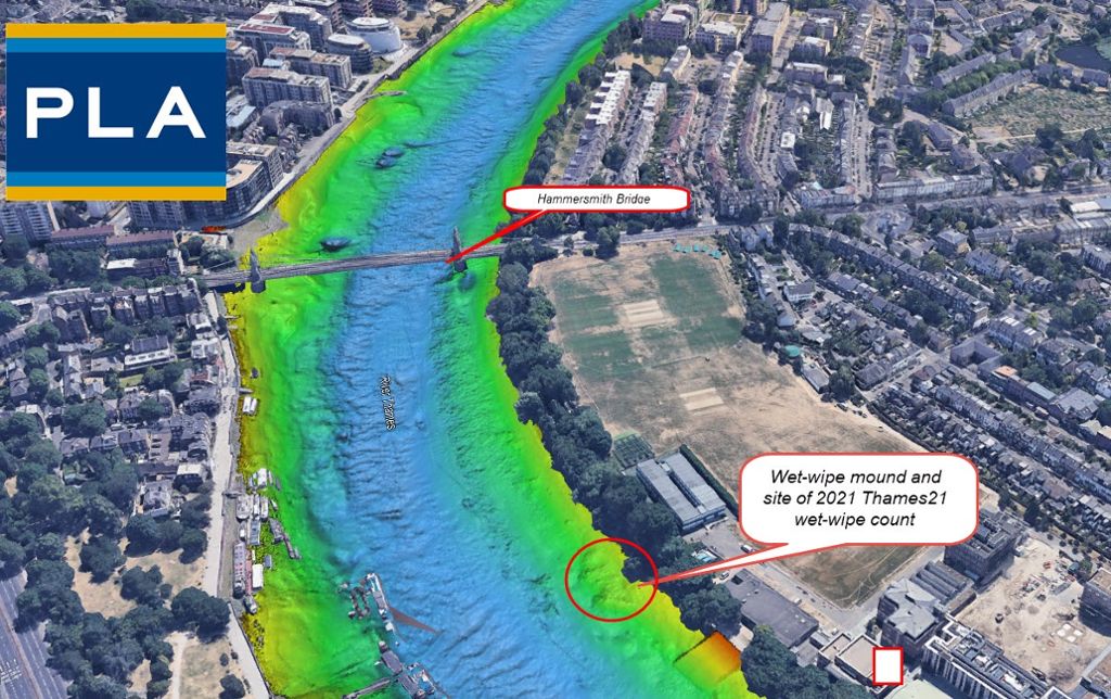 Laser scans show devastating impact of wet wipes on the Thames | Port ...